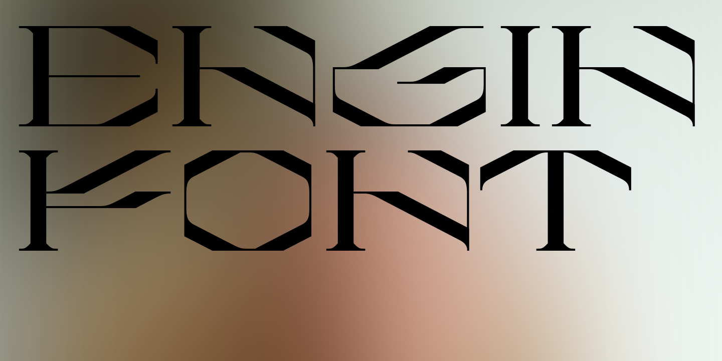Шрифт Engin
