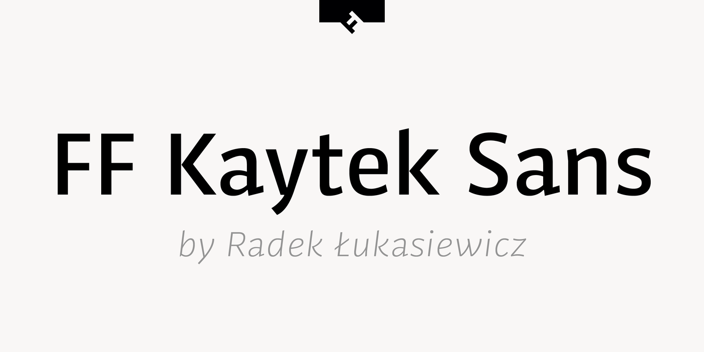 Шрифт FF Kaytek Sans