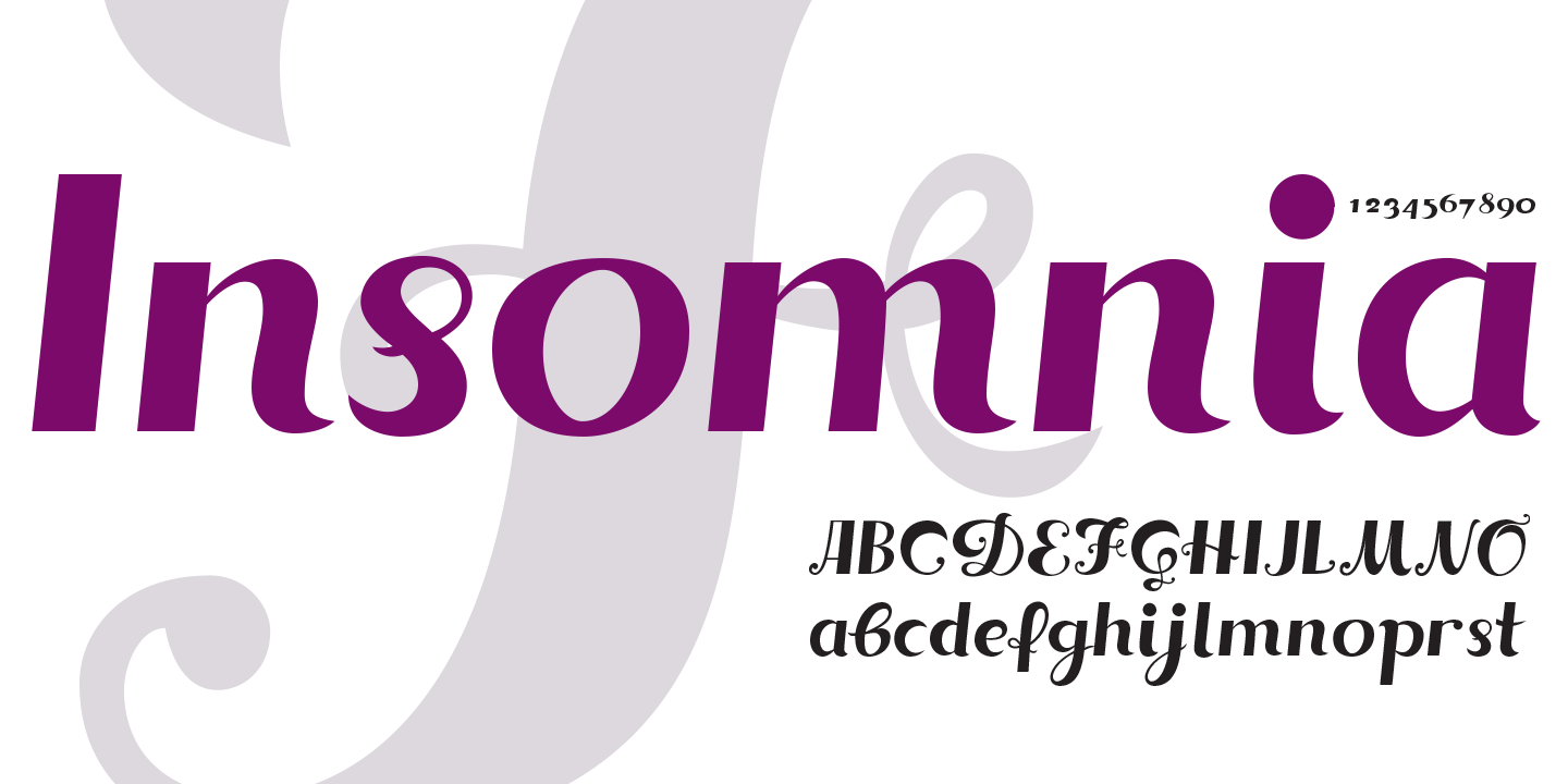 Шрифт Insomnia